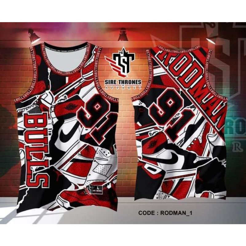 BULLS INSPIRED JERSEY FULL SUBLIMATION PRINT FOR MEN | Shopee Philippines