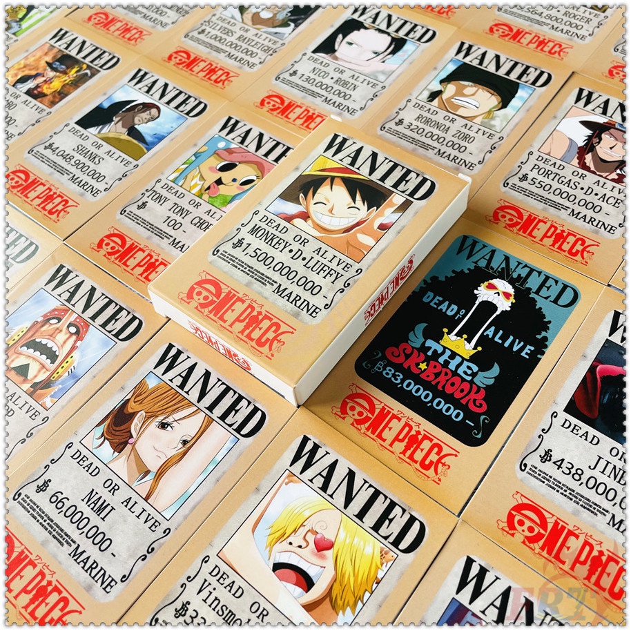 24Pcs/Box ONE PIECE Series 02：Wanted - Anime Lomo Cards 5.5cm*9cm Mini ...