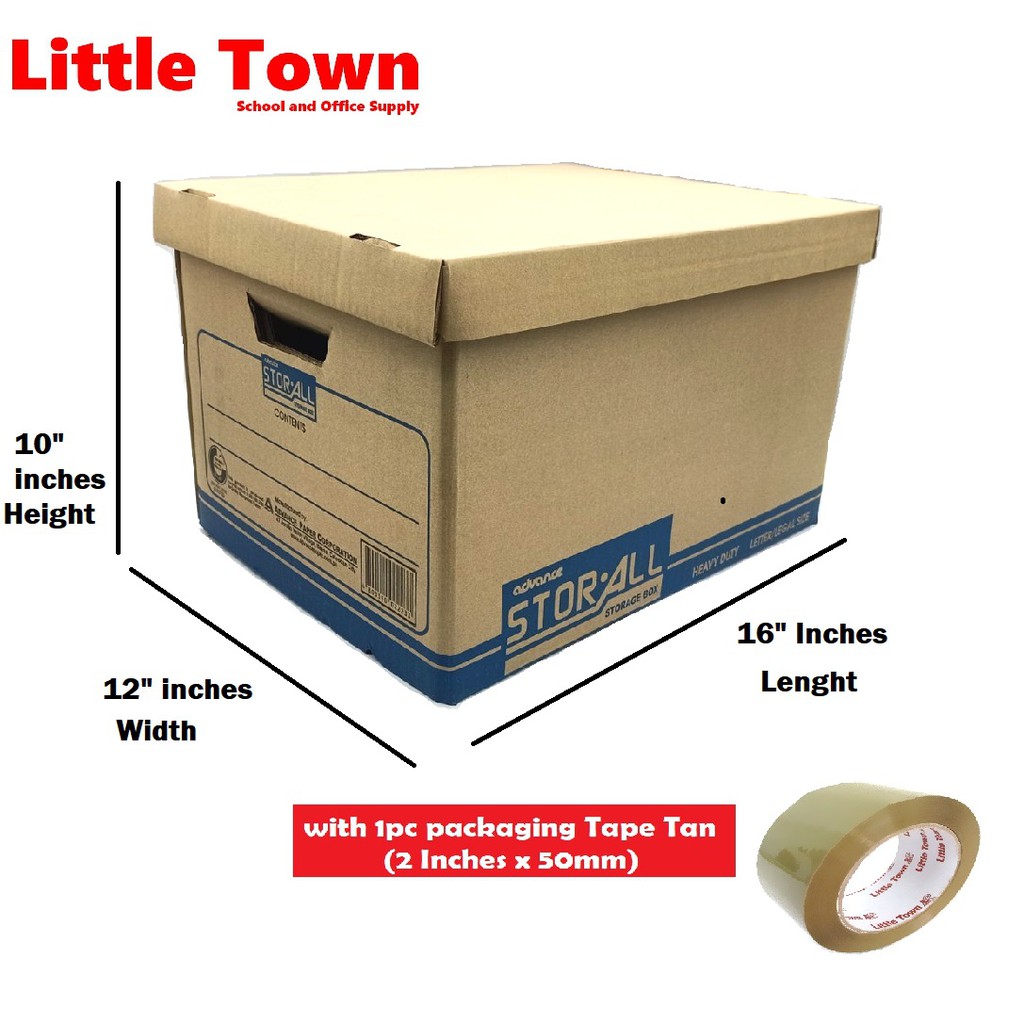 1 Box Heavy Duty Storage Box Office File Document Box with Packaging ...