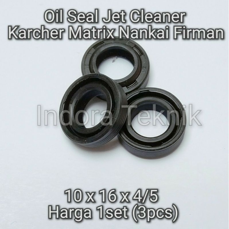 Oil Seal Jet Cleaner Universal Nankai Karcher Matrix 10x16x4/5 (3pcs ...