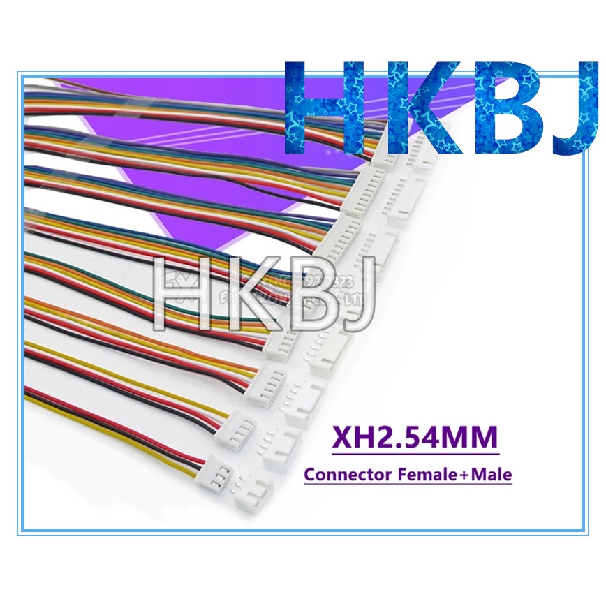 5PCS JST XH2.54 XH 2/3/4/5/6/7/8/9/10 Pin Wire Cable Connector 2.5MM Pitch Male Female Plug ...