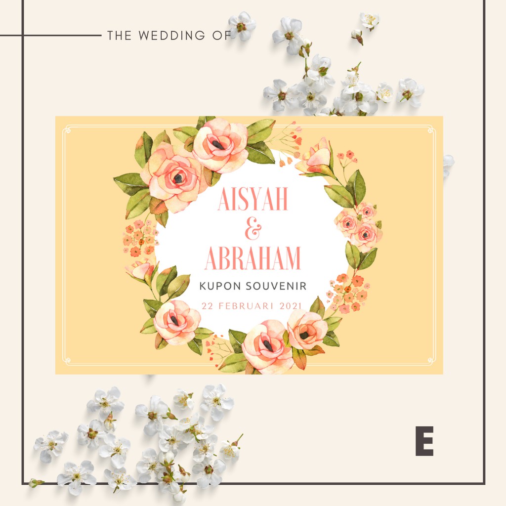 Kupon Wedding Souvenir Card Wedding Souvenir Part 2 | Shopee Philippines