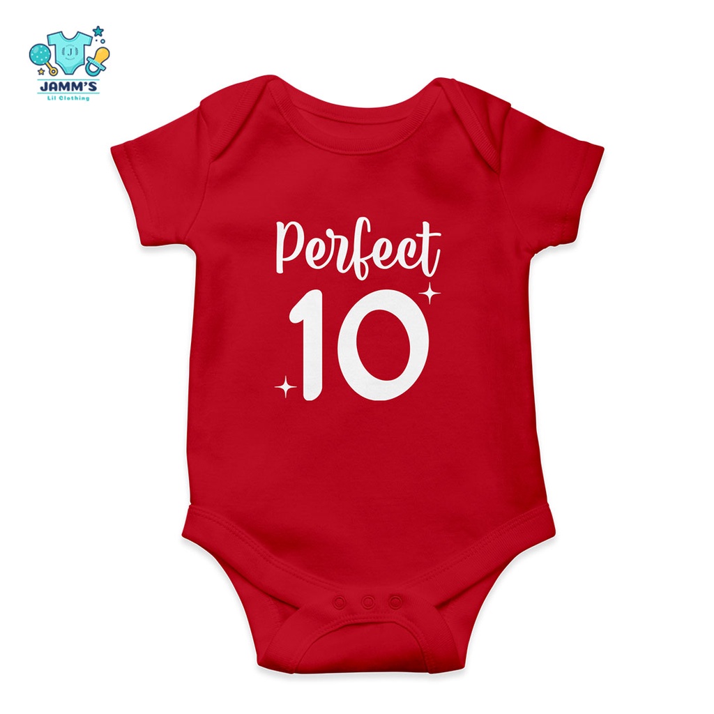 Perfect 10 Baby clothes monthly milestone onesies for newborn baby boy ...