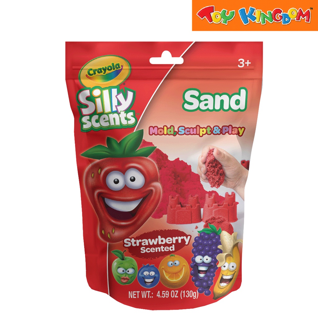 Crayola 130 grams Silly Scents Strawberry Play Sand Pouch | Shopee ...