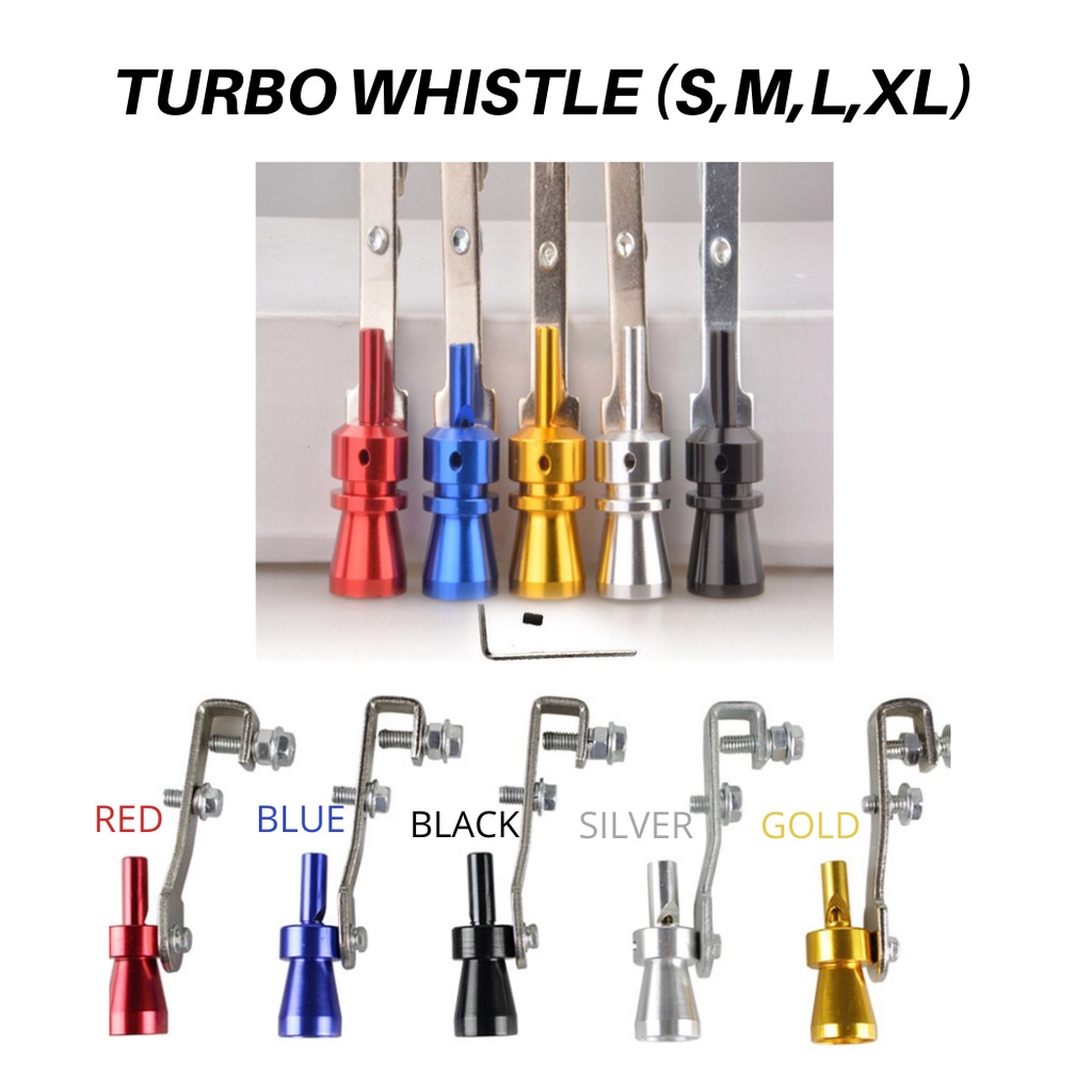 OAPC UNIVERSAL ALUMINUM CAR TURBO SOUND WHISTLE MUFFLER EXHAUST PIPE ...