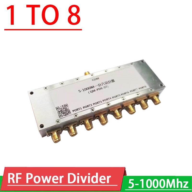5-1000Mhz Power Divider RF power splitter 1 to 8 Power Divider Combiner for UHF VHF 433M 315M ...