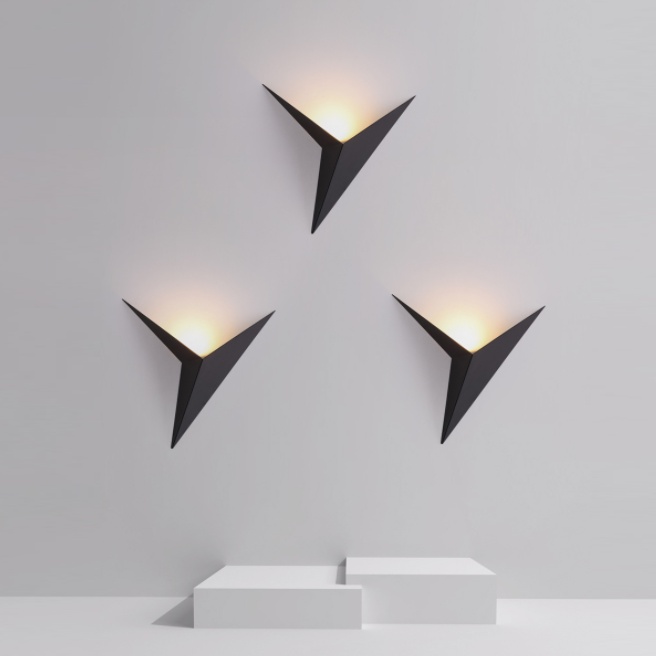 LED Triangular Wall Lamp Modern Minimalist Living Room Background Wall ... LED Triangular Wall Lamp Modern Minimalist Living Room Background Wall ...
