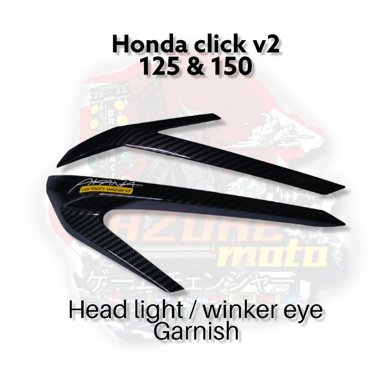 NEW!! Honda Click v2 winker eye / head light garnish | Shopee Philippines