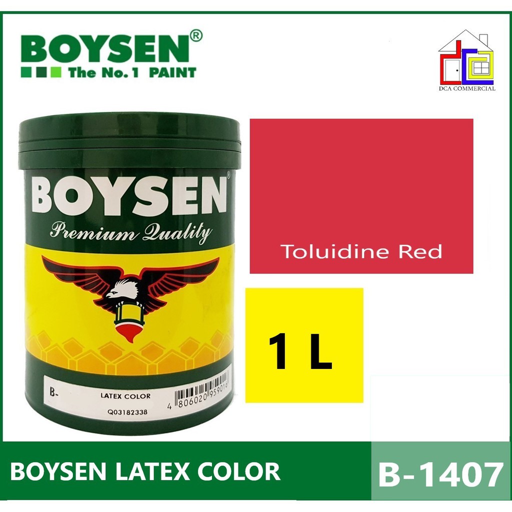 Boysen Latex Toluidine Red 1 Liters • DCA Commercial • | Shopee Philippines