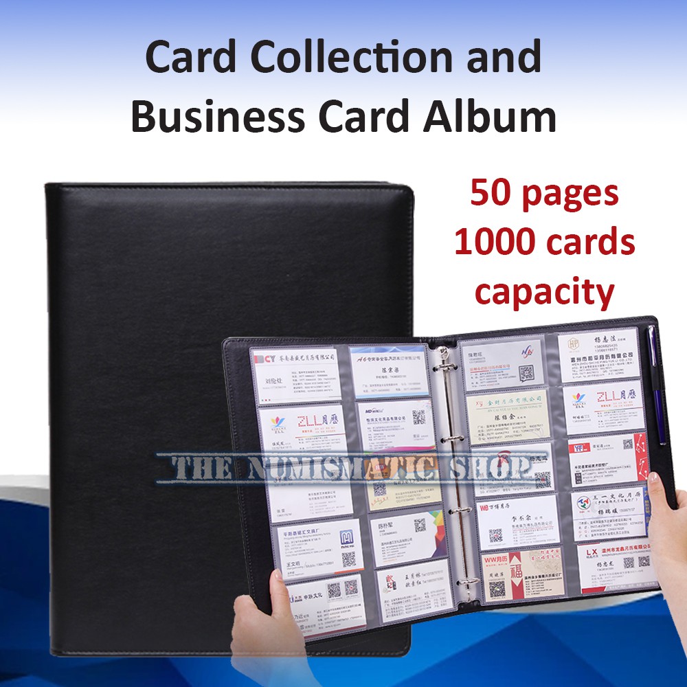 Card Collection and Business Cards Album - 50 pages - 1000 pieces cards ...
