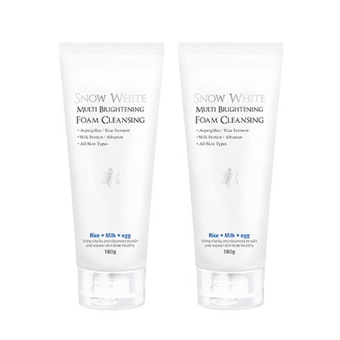 Beauty Recipe Snow White Multi Brightening Foam Cleansing 180g x 2p | Shopee Philippines