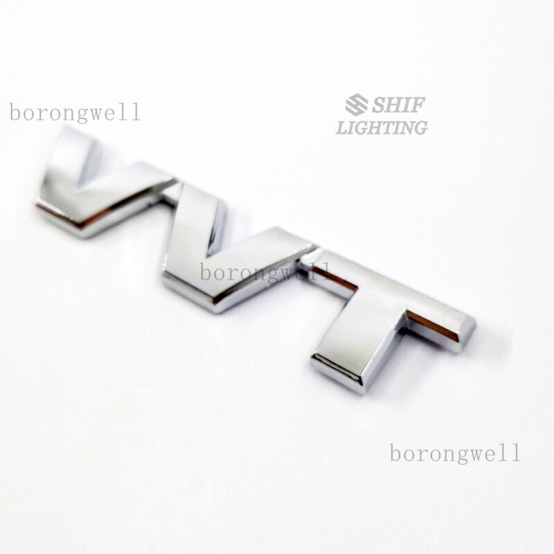 1 x ABS VVT Letter Logo Car Auto Side Rear Emblem Badge Sticker Decal ...
