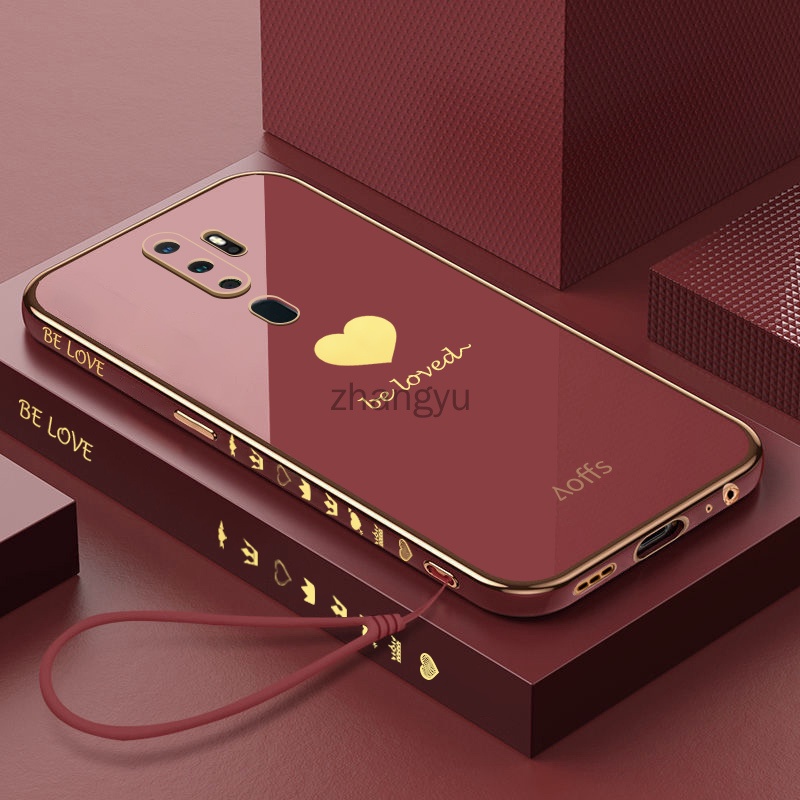 Casing OPPO A9 A5 2020 electroplated soft shell love shockproof mobile ...