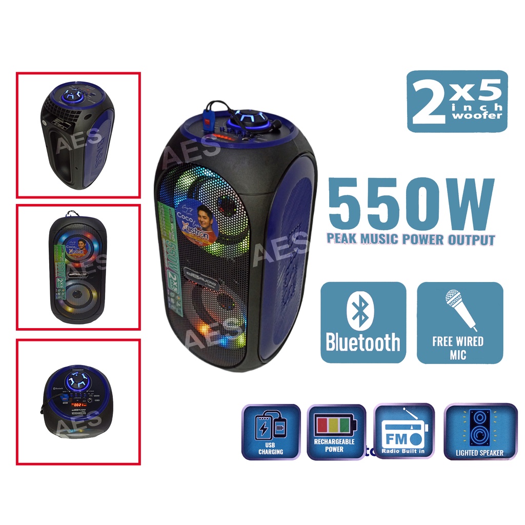 DB Audio Versabox 05 550 Watts AC/DC Rechargeable Speaker with ...