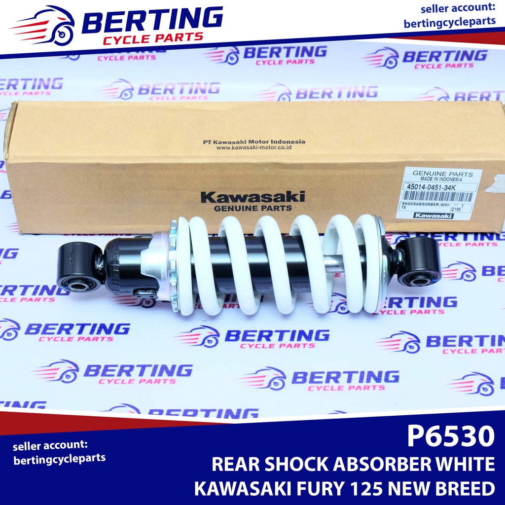 REAR SHOCK ABSORBER WHITE 235mm Kawasaki Fury 125 New Breed Genuine 45014-0451-34K | Shopee ...