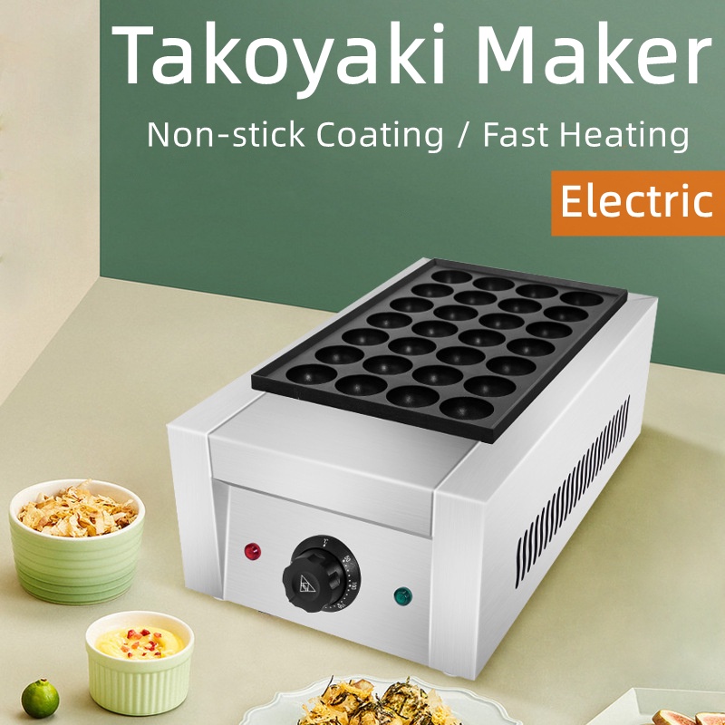 Takoyaki/Fish Ball Maker Electric Cooker Machine 28 Holes | Shopee ...