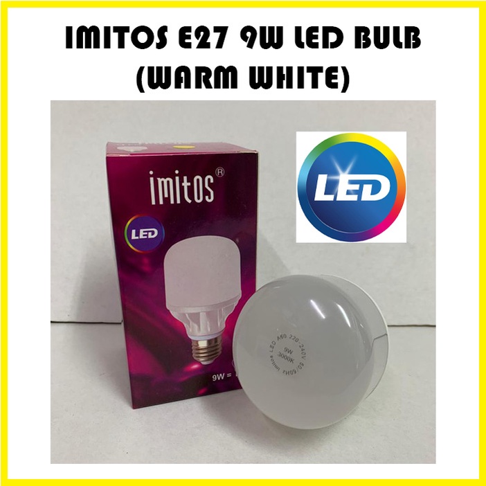 IMITOS E27 9W LED Bulb (Warm White) | Shopee Philippines