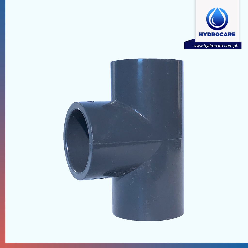 UPVC Tee Gray Fittings 1/2 to 1 Inches | Shopee Philippines