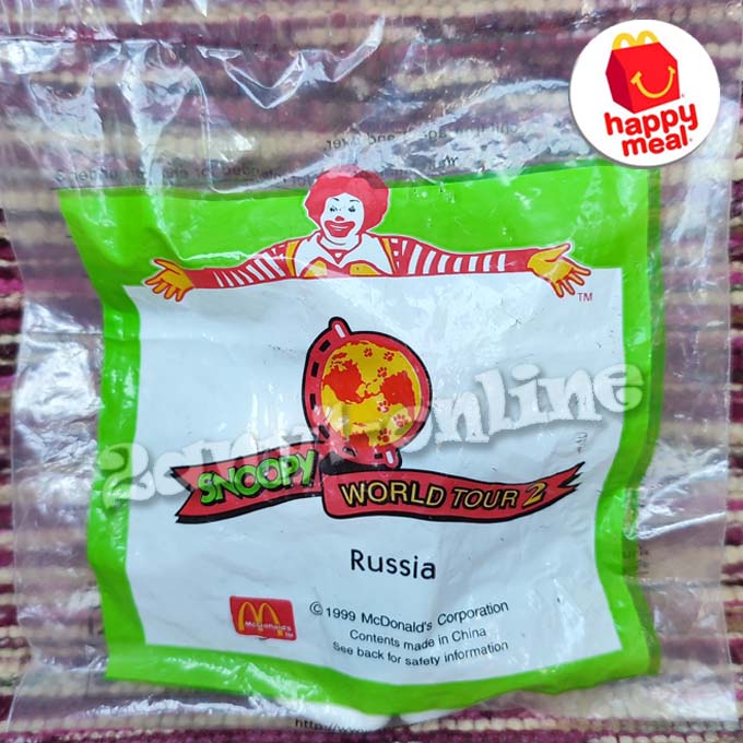 1999 Mcdo Snoopy World Tour - RUSSIA (Sealed) | Shopee Philippines