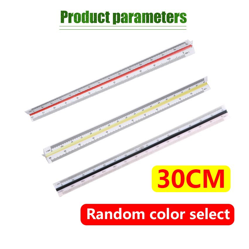 Straight Ruler Triangular Rulers Students Stationery Simple Kids Scale ...