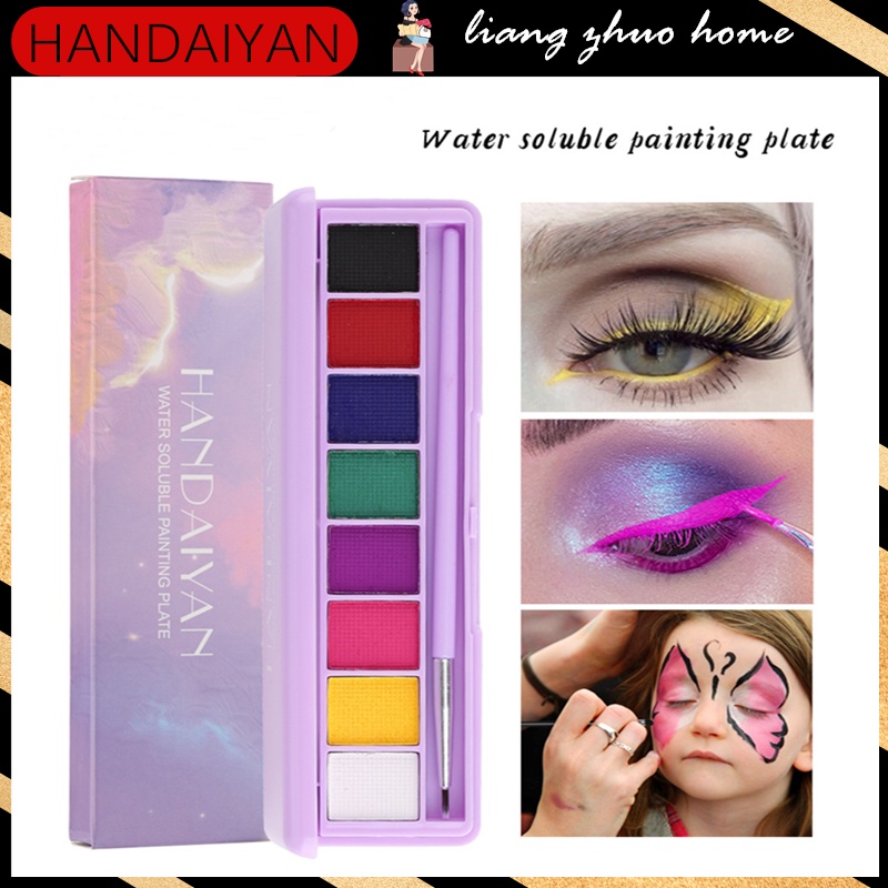 HANDAIYAN Face Body Art Paint Eyeliner Eyeshadow 8 Colors UV ...