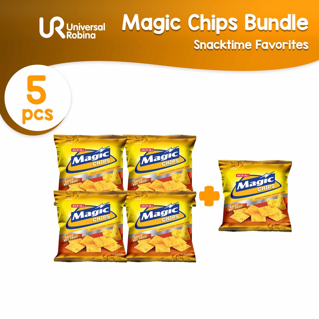 [BAONTASTIC BUNDLE] Magic Chips Cheese 28g x 5 pcs | Shopee Philippines