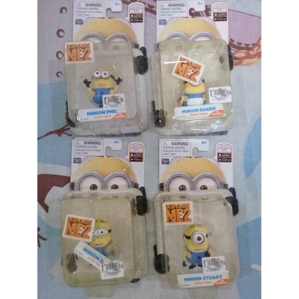 Original Thinkway Toys Despicable Me2 Minions 3 inch Action Figures ...