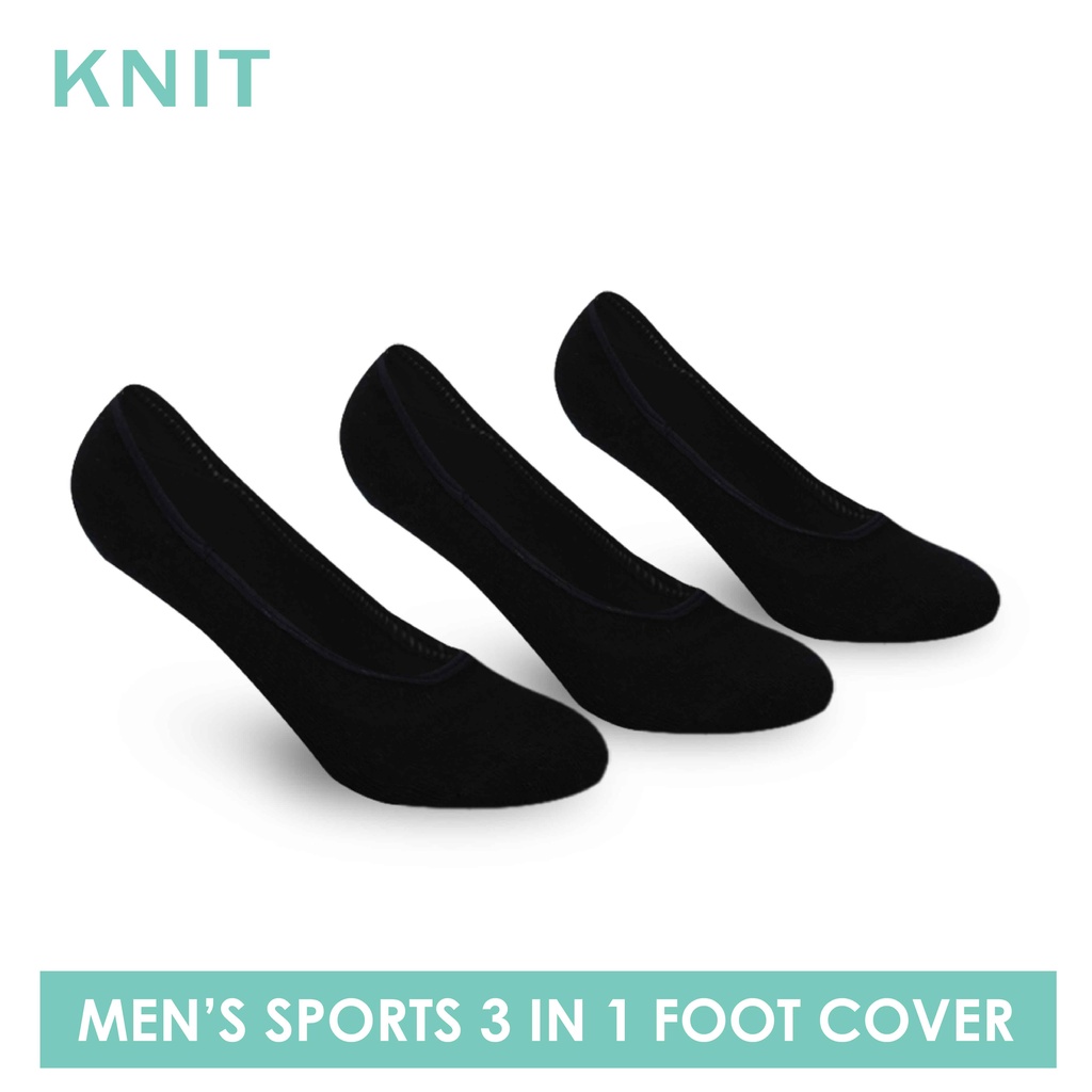 Knit Men’s Thick Sports Foot Cover 3 pairs in a pack KMSFKG1 | Shopee ...