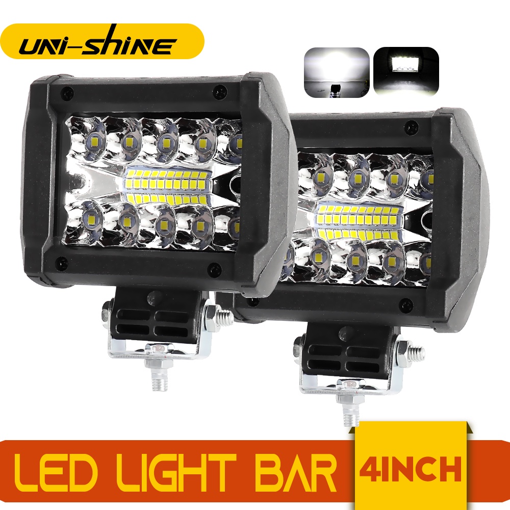 Unishine Motorcycle LED Spotlight 60w 4 Inch | Shopee Philippines