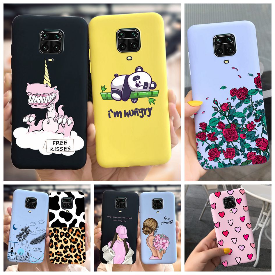 Xiaomi Redmi Note 9S Case Cute Panda Dinosaur Painted Shockproof Phone ...