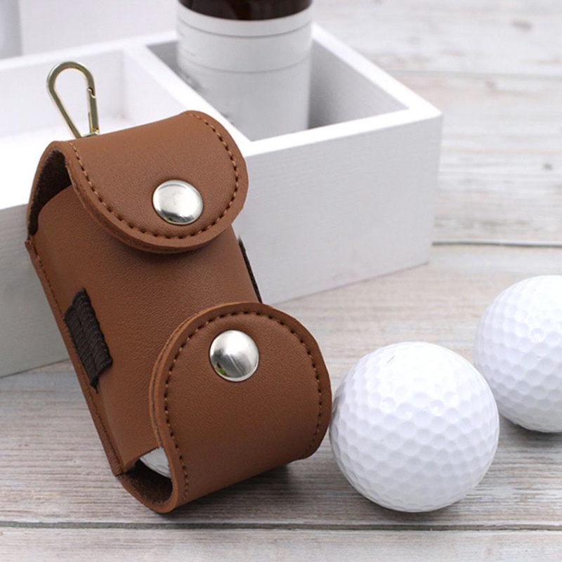 Cowhide Leather Golf Balls and Tee Holder Divot Tool Carrier Backpack ...