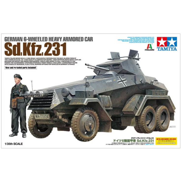 Tamiya | No. 37024 | 1:35 German 6-Wheeled Heavy Armored Car Sd.Kfz.231 ...