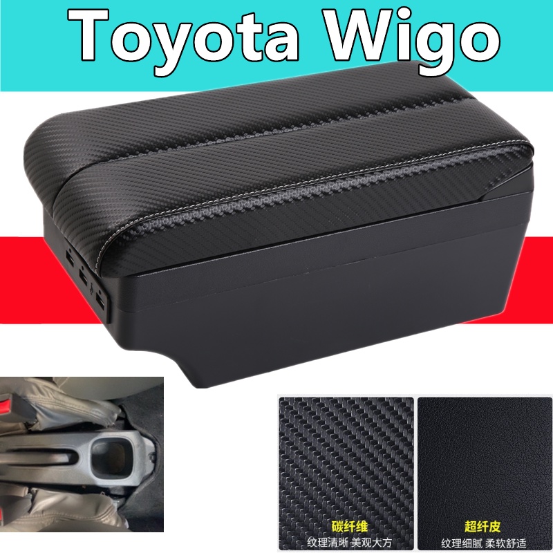 Toyota Wigo 2014 - 2022 OEM Armrest Console Box Premium Refitting Car ...