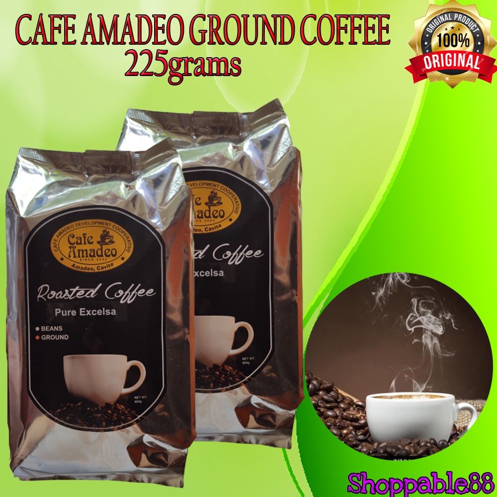 Cafe Amadeo - Pure Excelsa Blend Ground (Plastic) 225g | Shopee Philippines