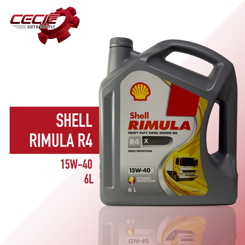 Shell Rimula R4 15W-40 6L Heavy Duty Diesel Engine Oil | Shopee Philippines