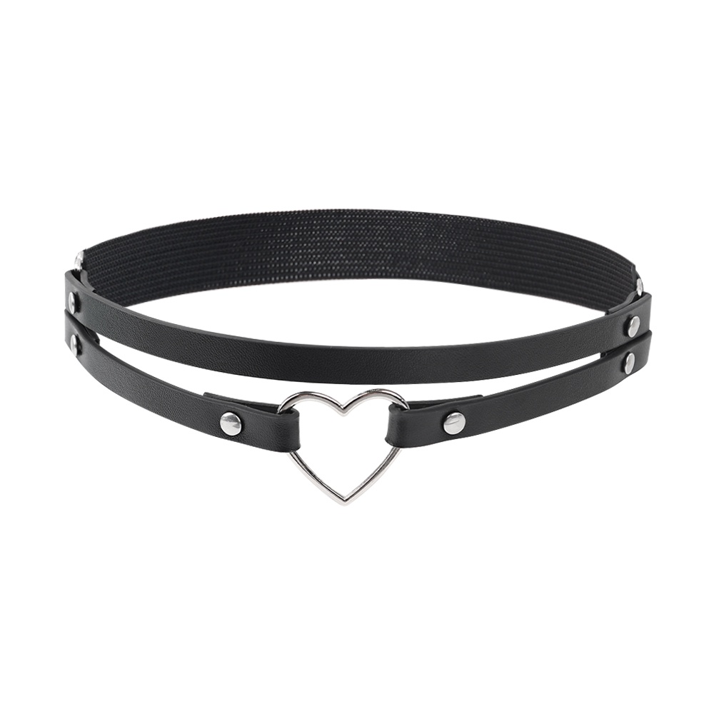 Heart Lace Garter Belt Bowknot Cross Lolita Leg Garters Gothic Elastic ...