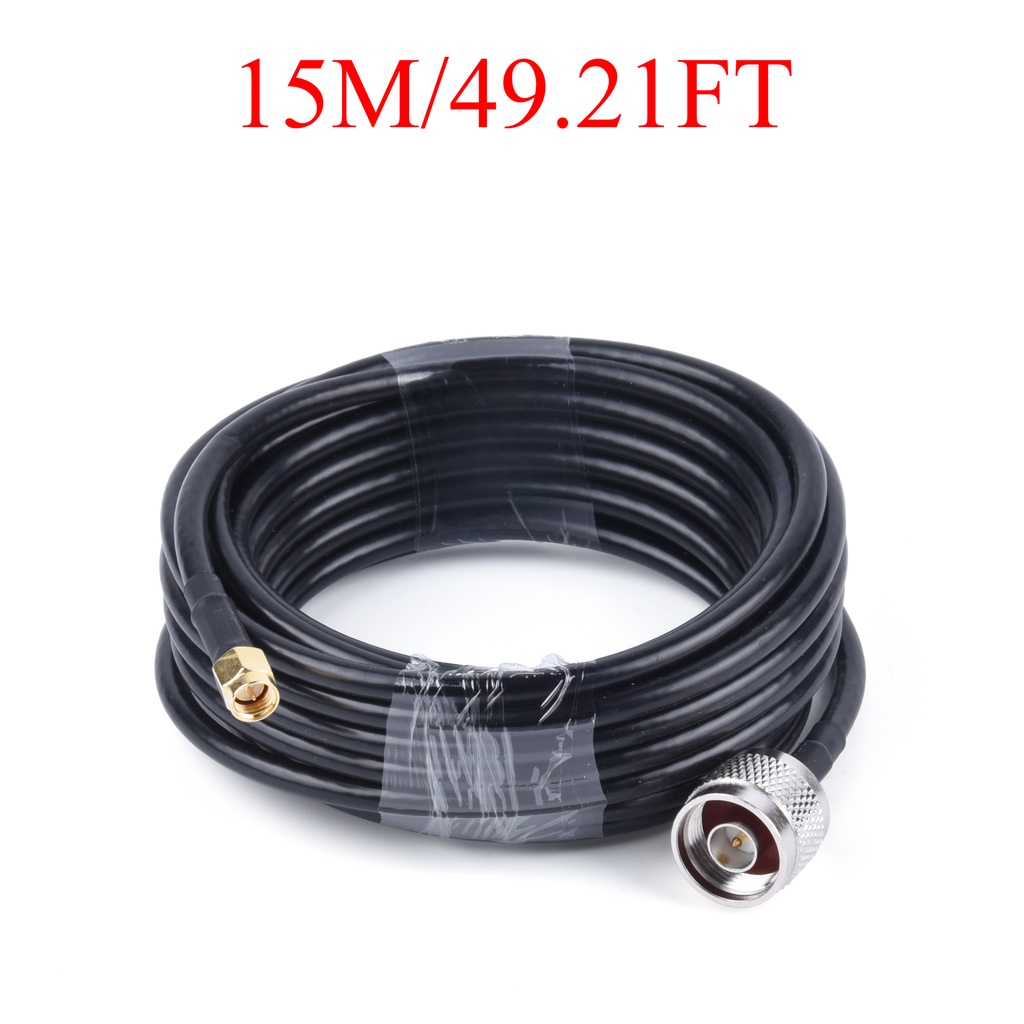 1-20M RG58/50-3 RF Coaxial Cable SMA Male to N Male Extension Wire For 4G LTE Cellular Amplifier ...