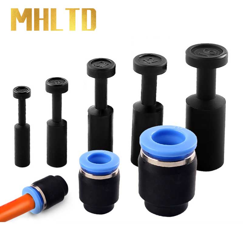Air Hose Tube Push Fit Connector Plastic Pneumatic Blanking Pipe End ...