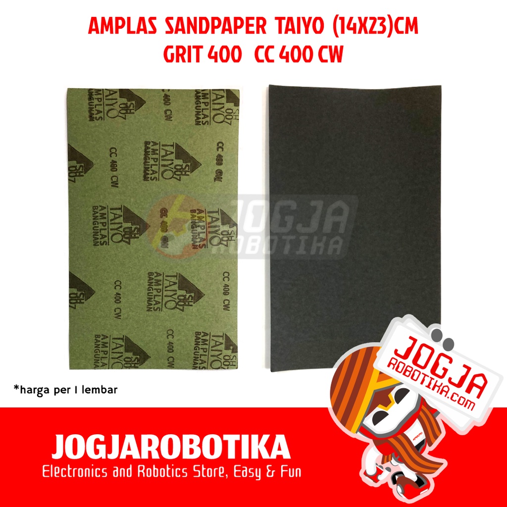 TAIYO SANDPAPER SANDING (14X23)CM - GRIT 400 500 1000 - CHOOSE SIZE ...