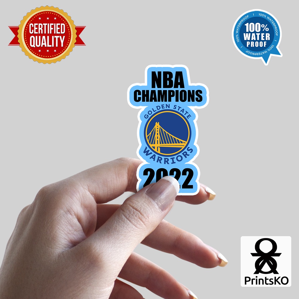 NBA Water Proof Stickers - GSW 22 Champ Design | Shopee Philippines