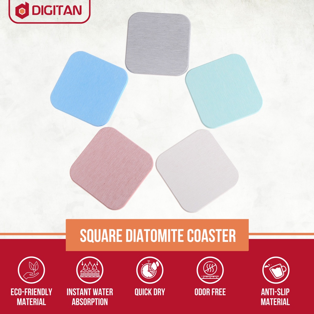 Authentic Japanese Diatomite coaster Fast Absorbent Quick Dry Odor ...