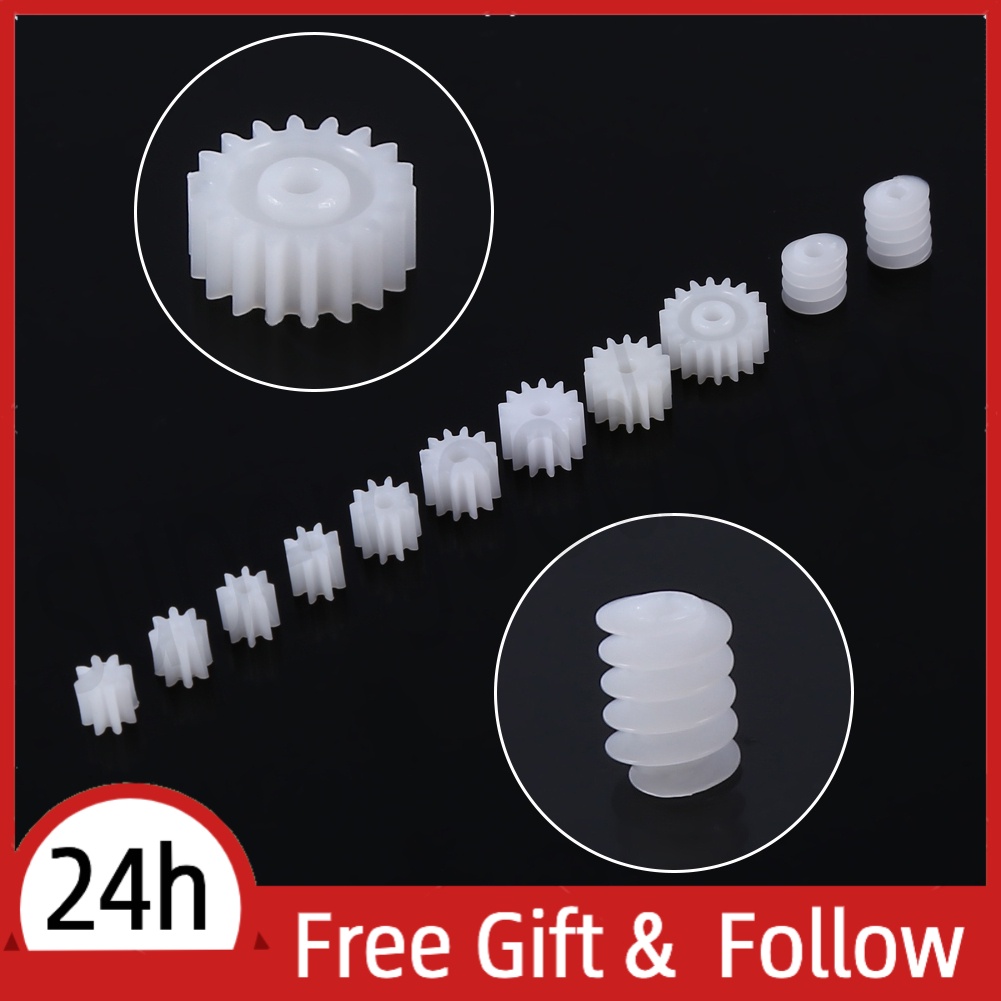 [Ready Stock] 11pcs Plastic Spindle Worm Gear for Aircraft Car Truck ...