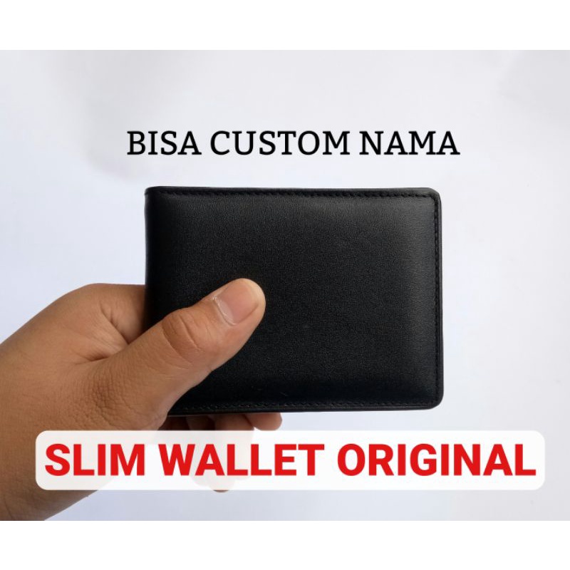 Original Genuine Men's Leather Wallet Small Mini Model Slim Wallet Thin ...