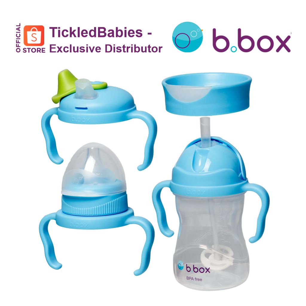 bbox Transition Gift Set ( b.box toddler Straw Sippy Cup , Spout lid ...