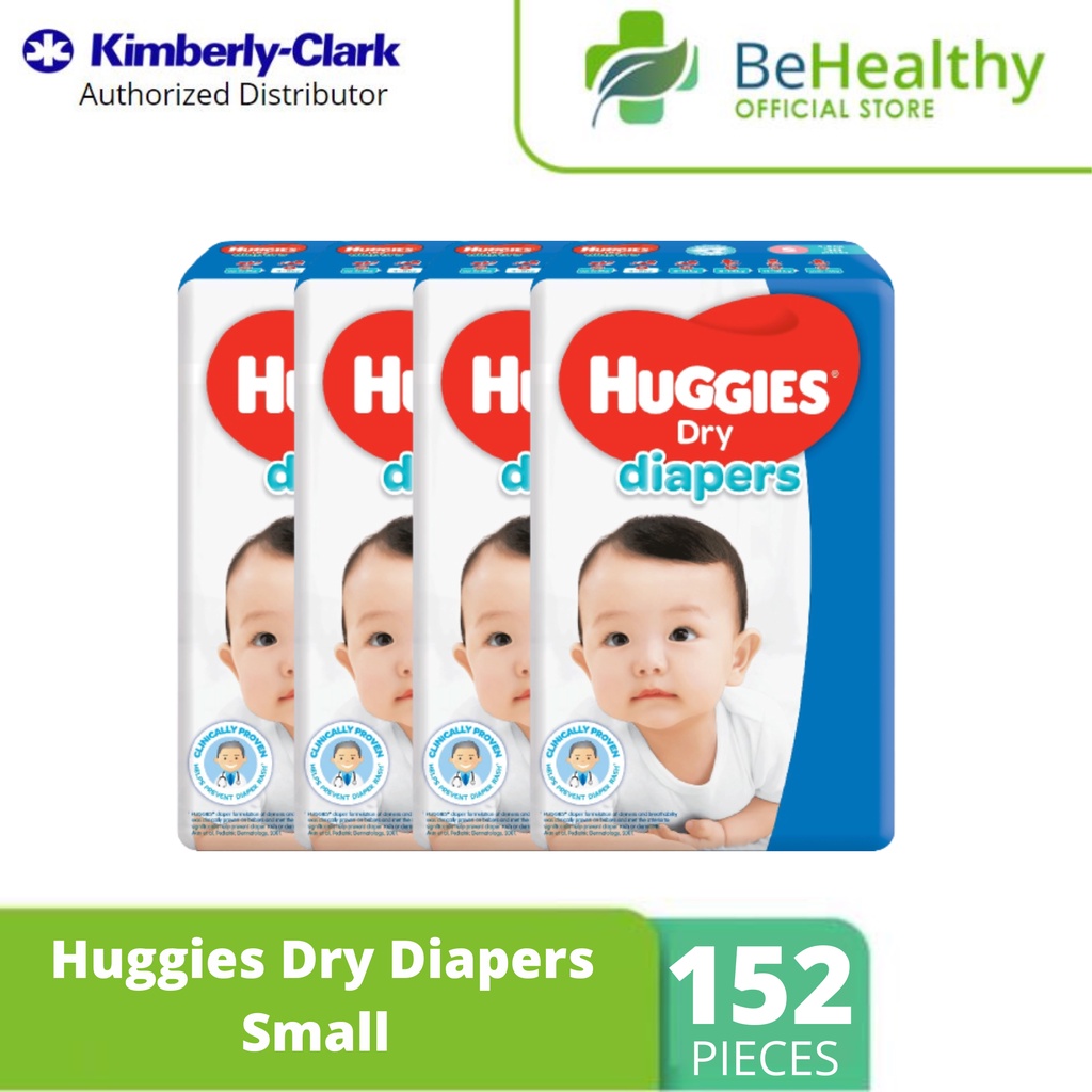 Huggies Dry Diapers Small (38 pcs) x 4 | Shopee Philippines