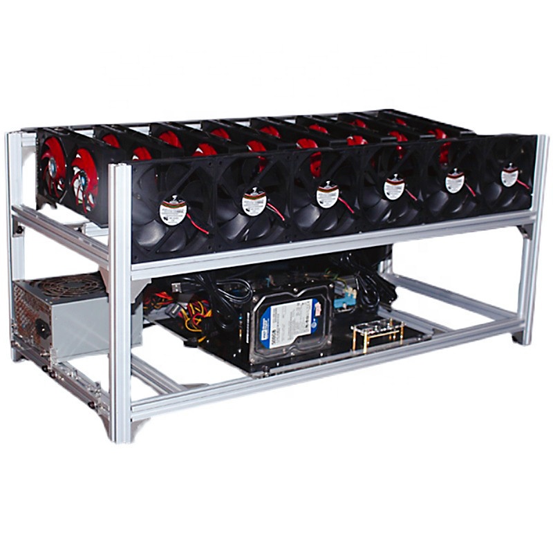 Hot Sale Product 6 8 12 14 16 18 19 20GPU Mining rig Rack Stackable ...