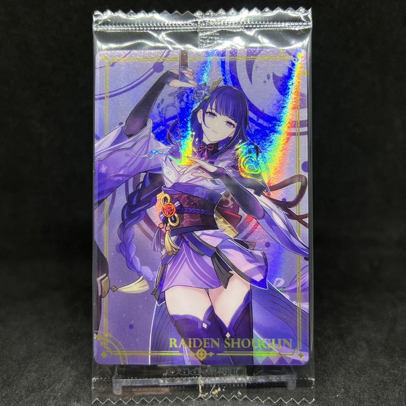 Genshin Impact Series 2 Sealed Wafer Card - Raiden Shogun R12 - Bandai ...