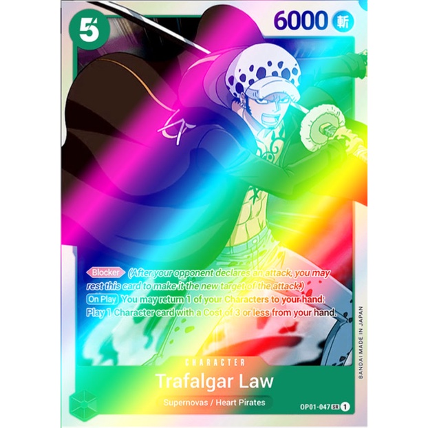 TRAFALGAR LAW OP01-047 (One Piece TCG - Romance Dawn OP-01 JAPANESE) | Shopee Philippines