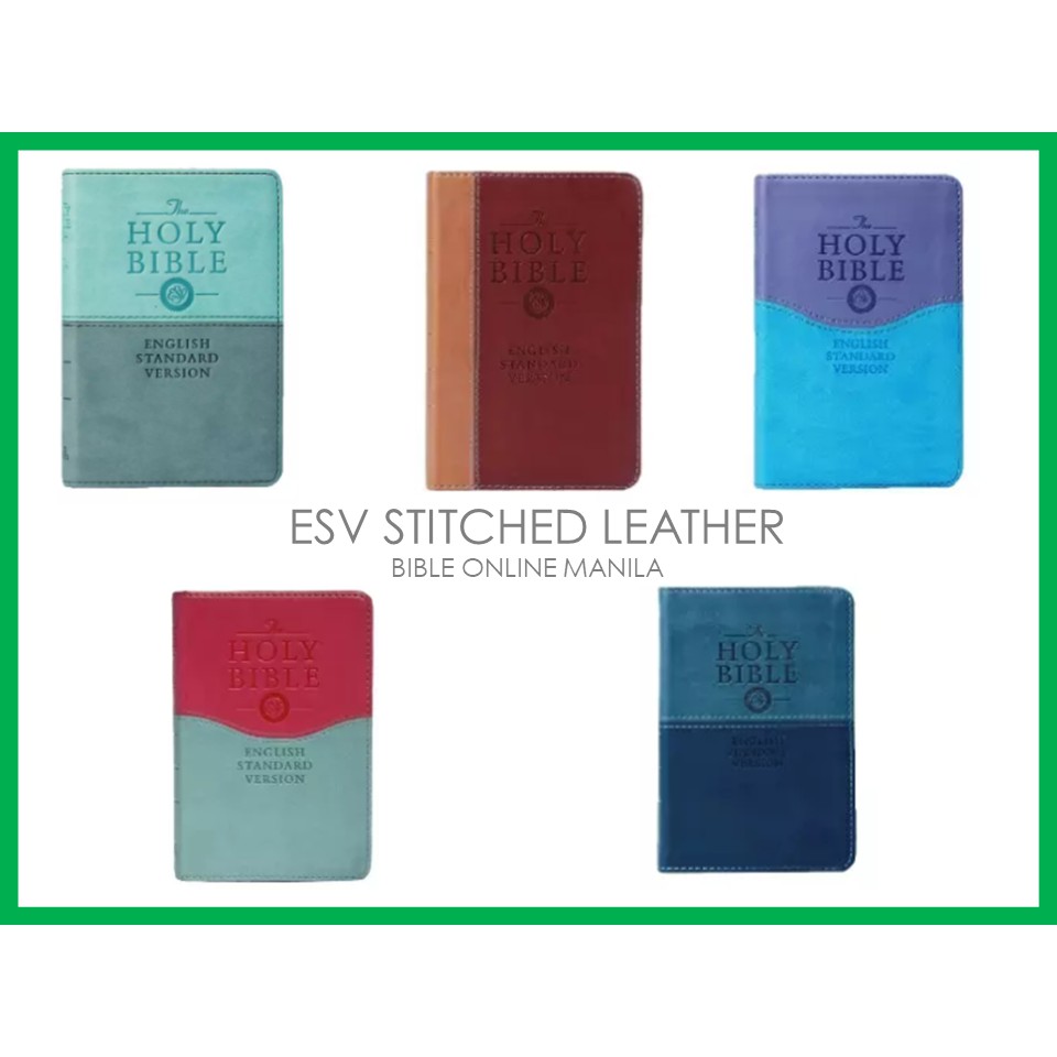 Stylish Leather English Standard Version Bible (ESV) Compact size ...