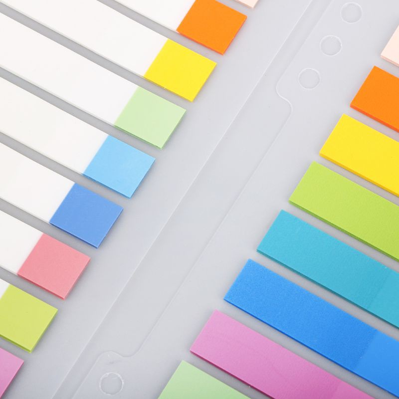 10 Colors PET 200 Sheets Index Tabs Flags Sticky Note Page Marker ...